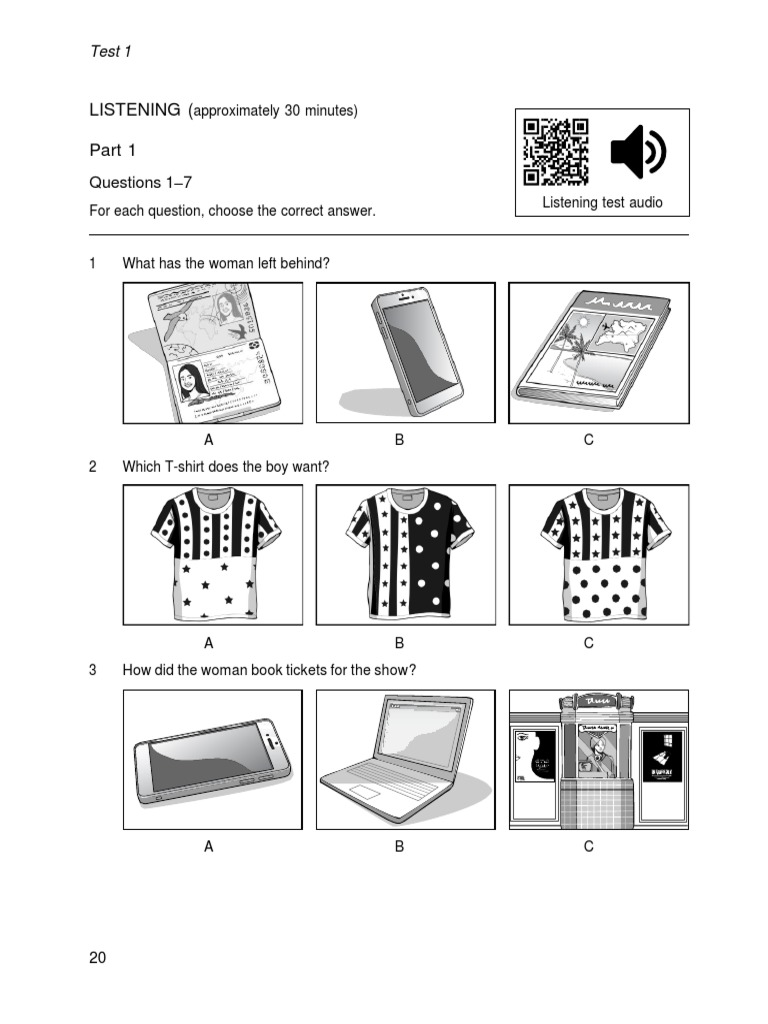 Listening Test 1 | PDF