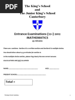 Perimeter and Area ks2 Sats Questions 30065 | PDF | Area | Rectangle