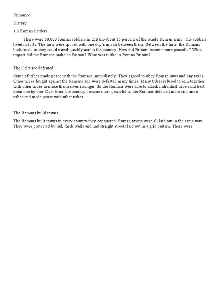 Primary 5 History Typing 2 | PDF | History | Classics