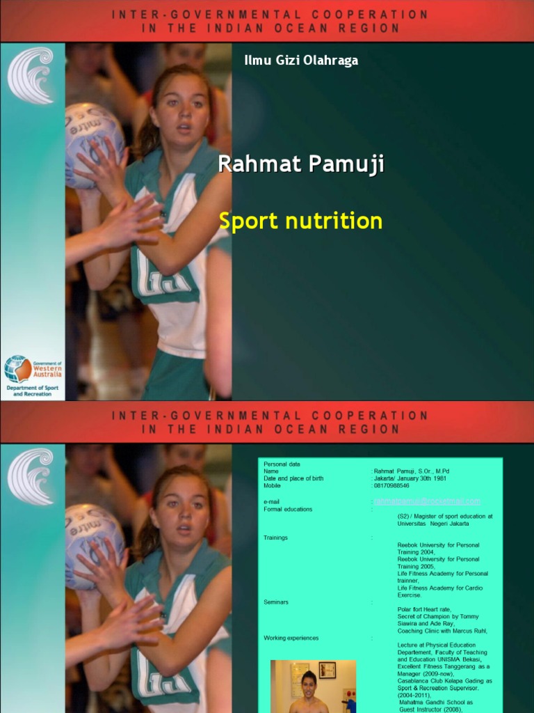 Gizi Olahraga: Nutrisi untuk Atlet | PDF | Kesehatan Holistik