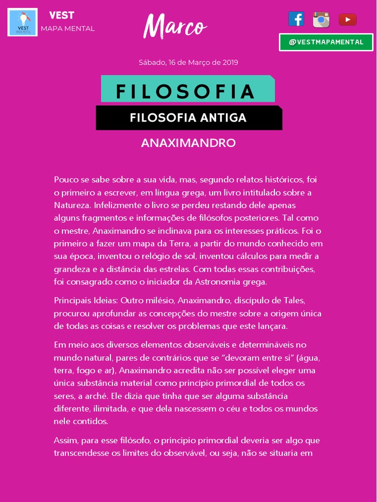 Anaximandro | PDF | Mitologia grega | Science