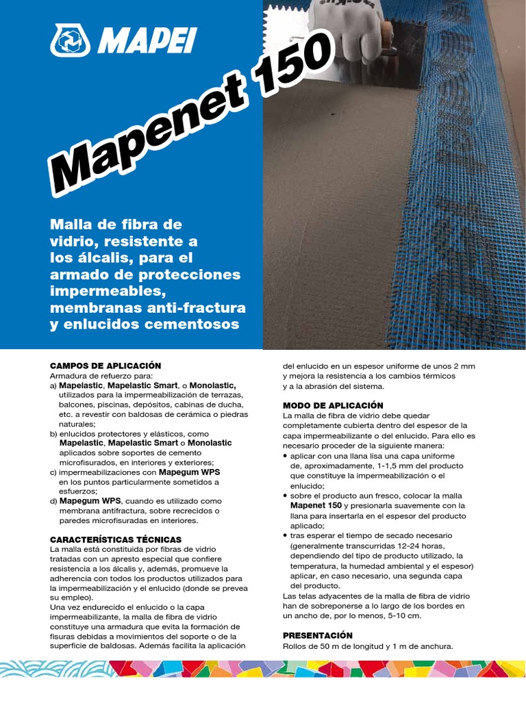 Ficha Tecnica Mapenet 150 | PDF | Lentes | Materiales