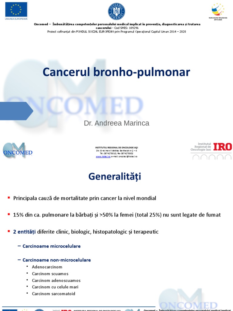 Cancerul Bronho-Pulmonar | PDF