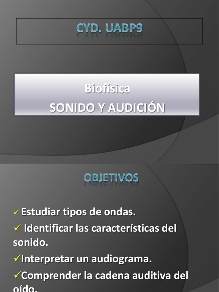 Sonido y Audición | PDF | Sonido | Olas