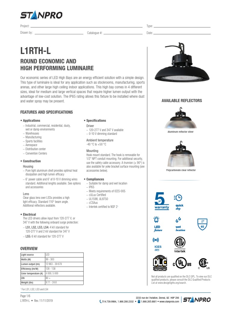 Ufo l1rth L en Stanpro | PDF | Electrical Components | Light