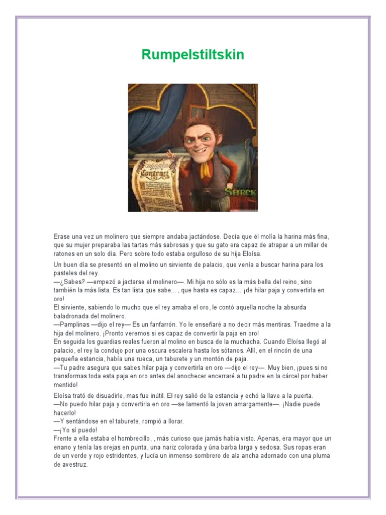 Rumpelstiltskin | PDF