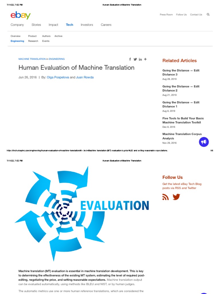 Human Evaluation of Machine Translation | PDF | Cognition | Linguistics