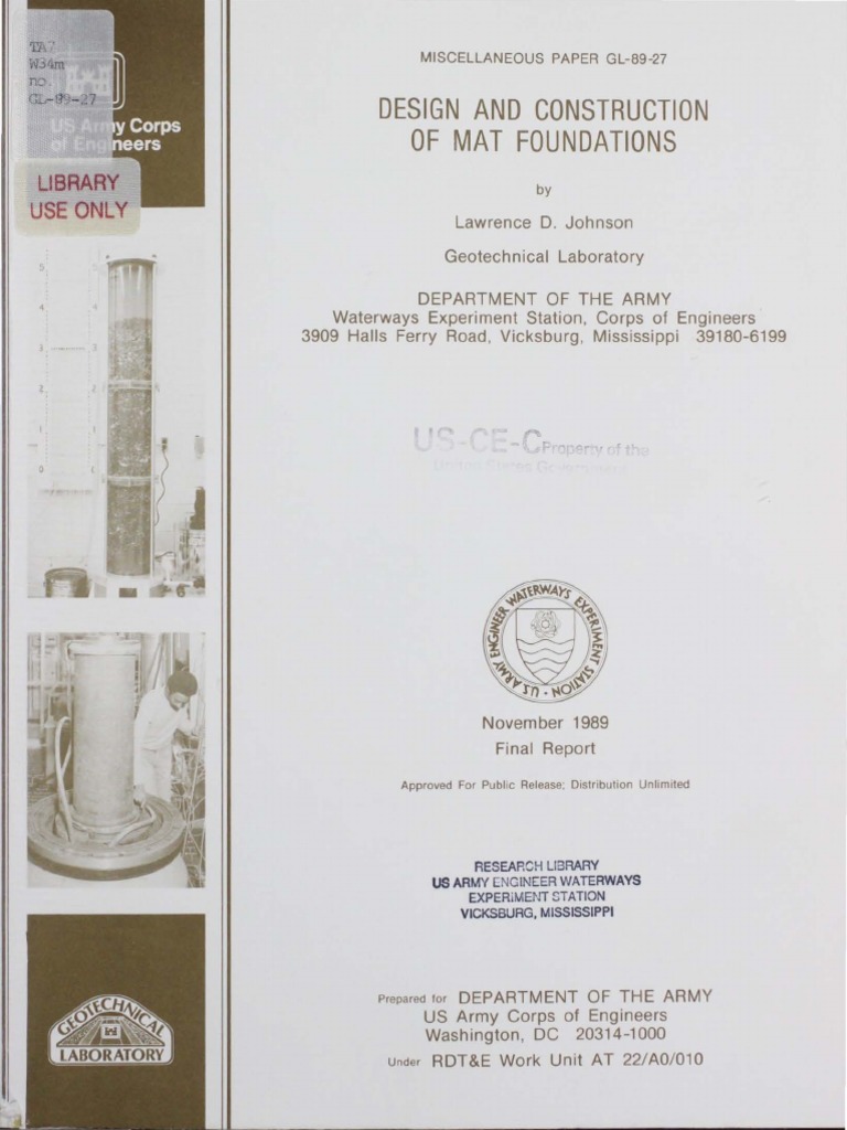 Design and Construction of Mat Foundations | PDF | International System ...