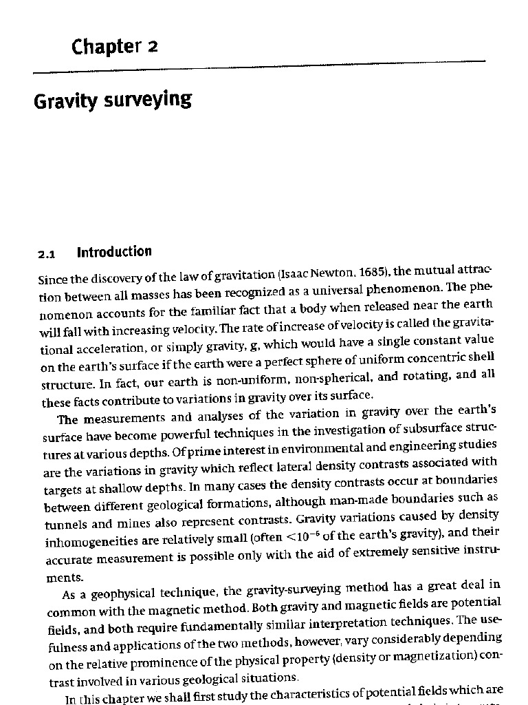Chapter 2 Gravity Method | PDF | Nature