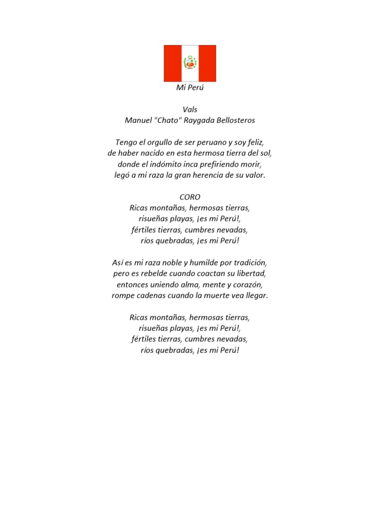 Mi Perú | PDF | Perú