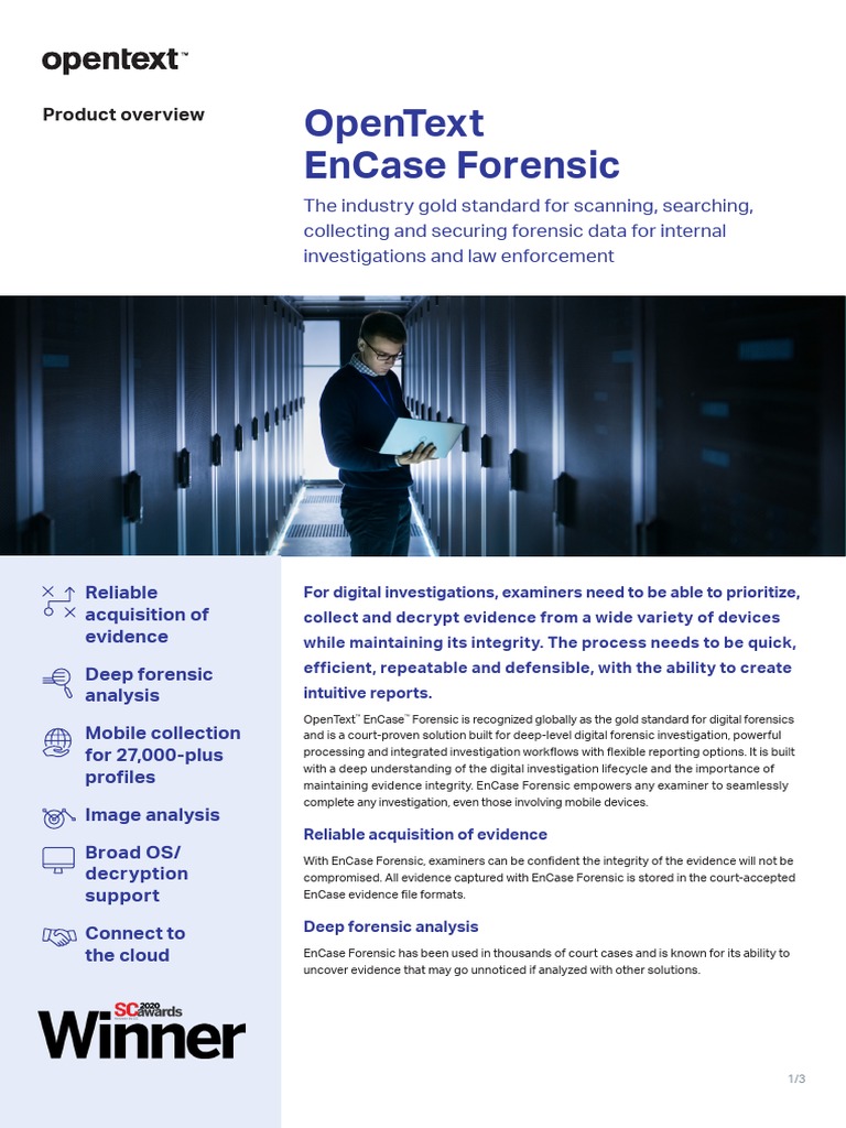 Encase Forensic Product Preview v20 | PDF | Computer Forensics | Digital Forensics