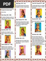 Los 14 Incas Que Gobernaron El Imperio Incaico | PDF | América del Sur | Perú