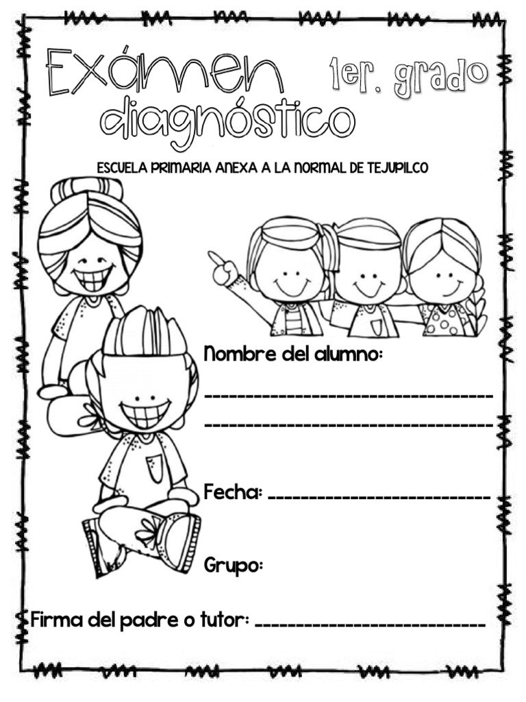 Examen Diagnóstico Primer Grado 2021-2022 | PDF | Lingüística