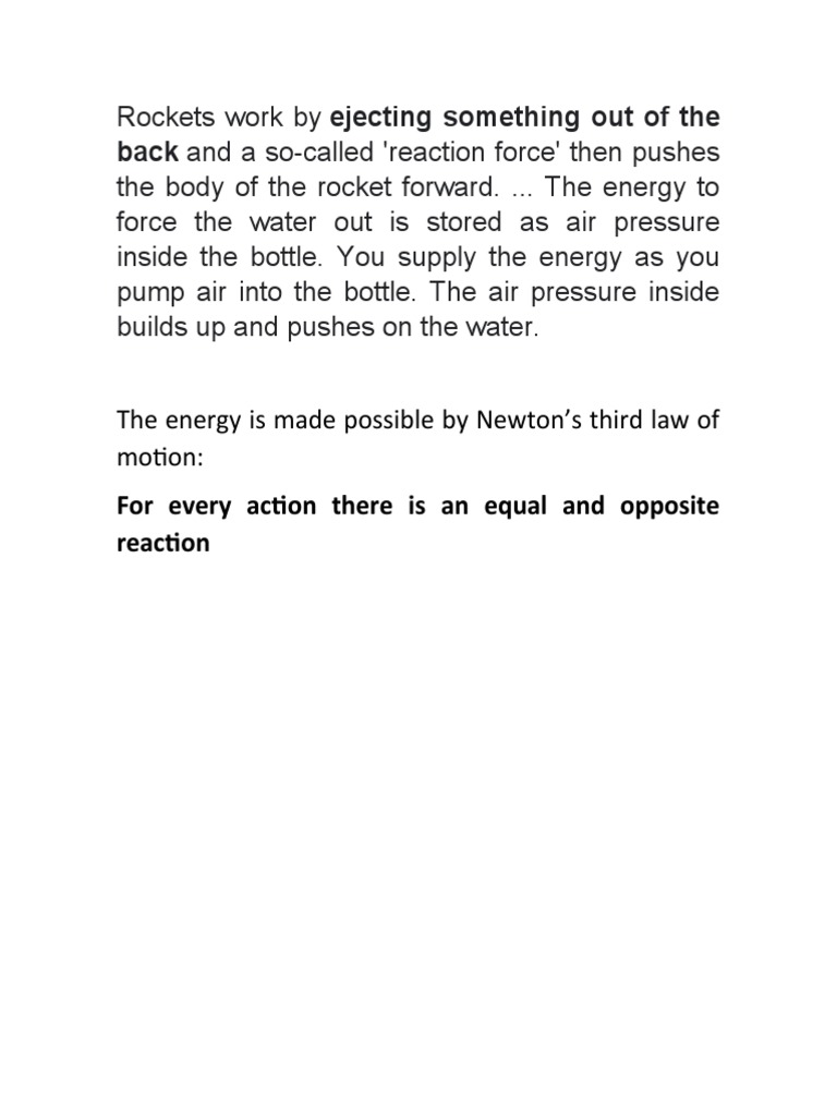 Rockets Work by | PDF