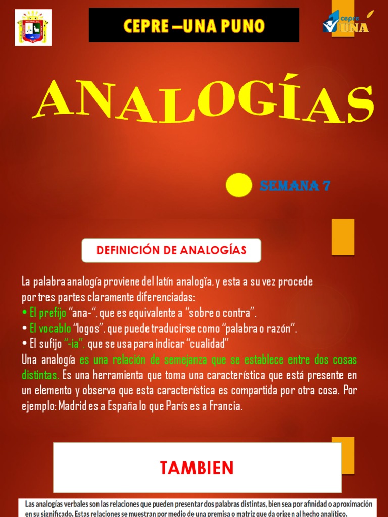 Definición y Tipos de Analogías | PDF | Analogía | Evolución