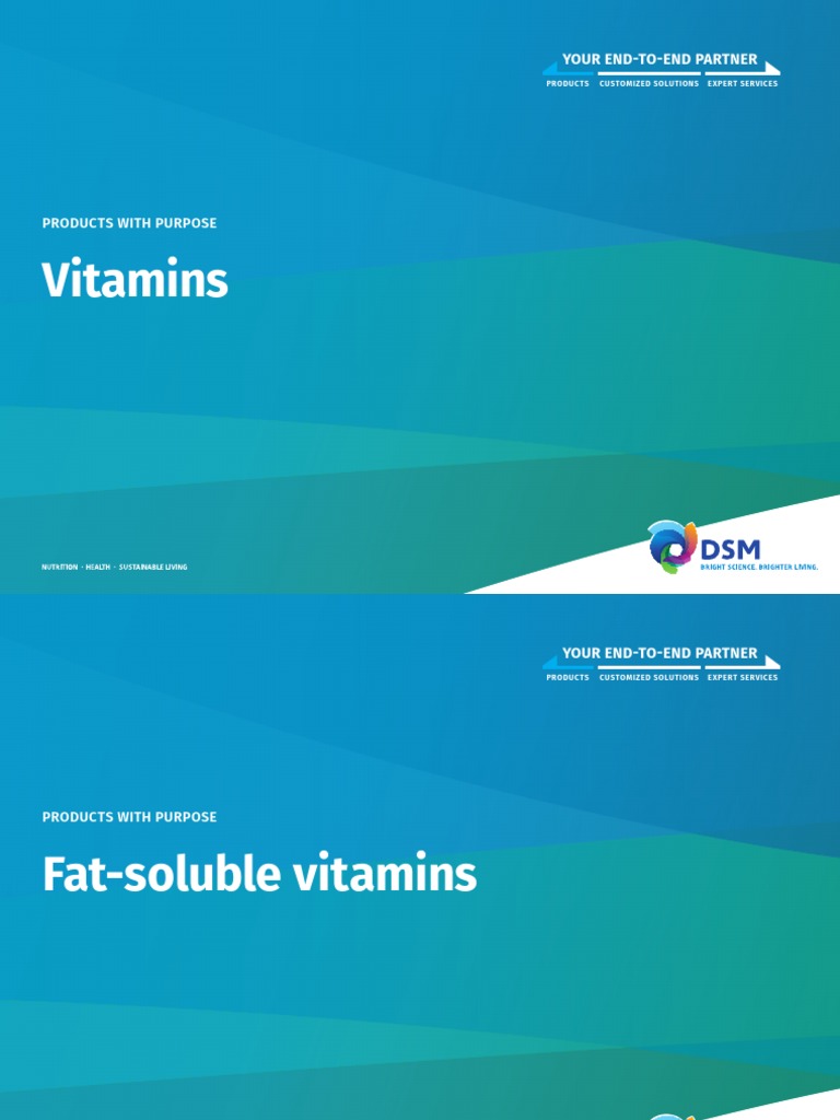 Vitamins: Products With Purpose | PDF | Vitamin D | Vitamin A