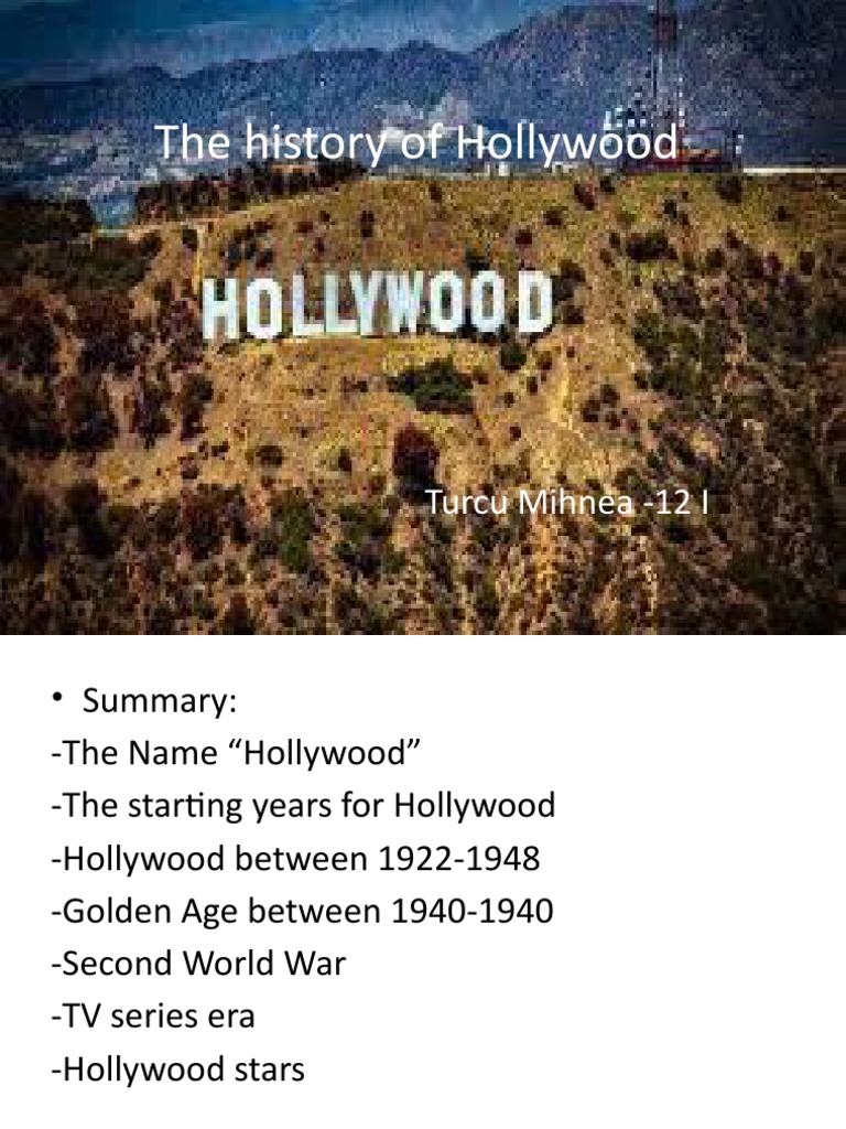 History of Hollywood: From Origins to Now | PDF | Hollywood | Warner Bros.