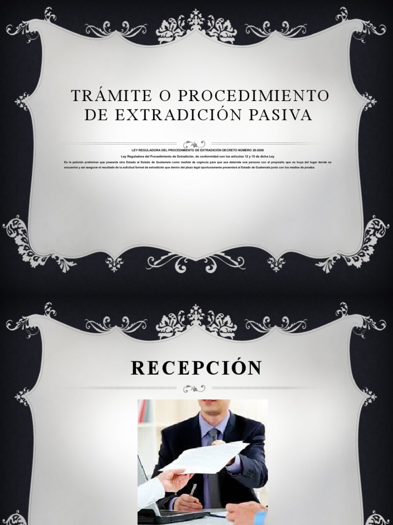 Trámite o Procedimiento de Extradición Pasiva | PDF | Extradición ...