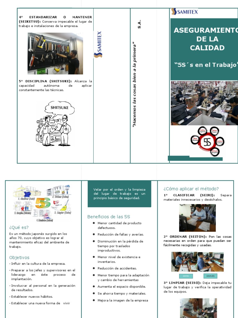 Triptico 5s Pdf Business Procesos De Negocio