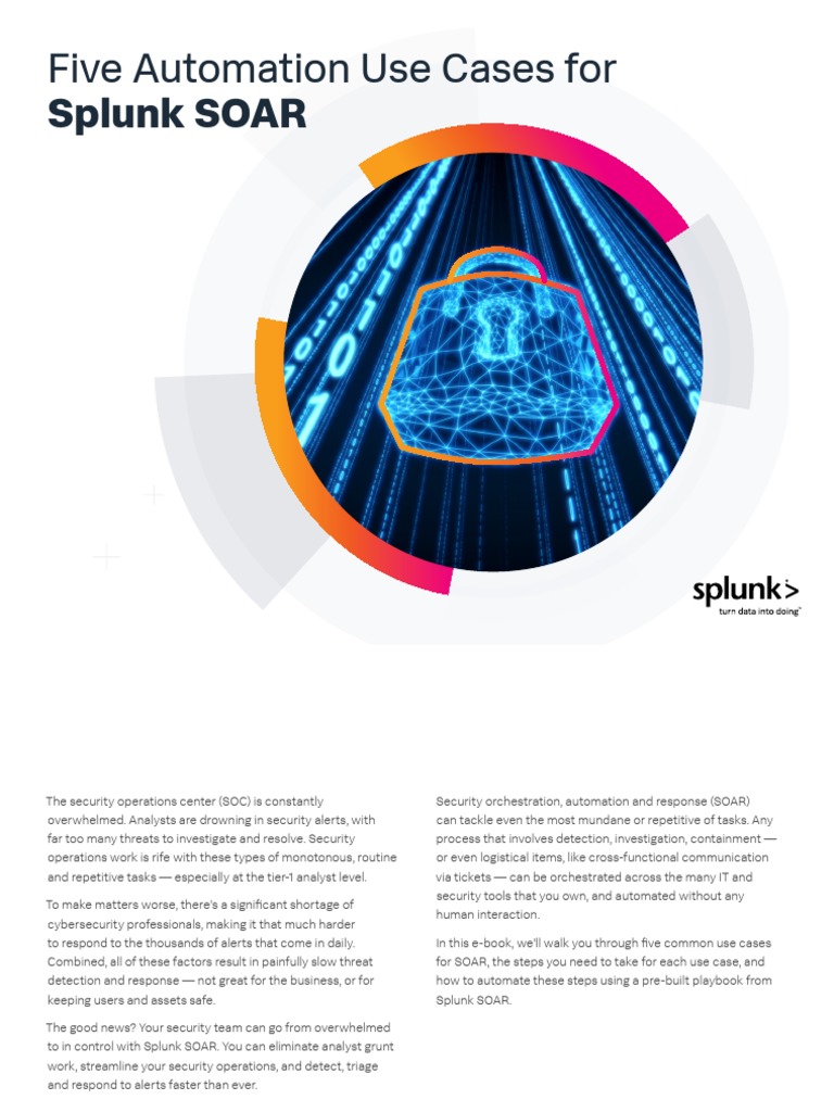 5 Automation Use Cases For Splunk Soar | PDF | Phishing | Malware