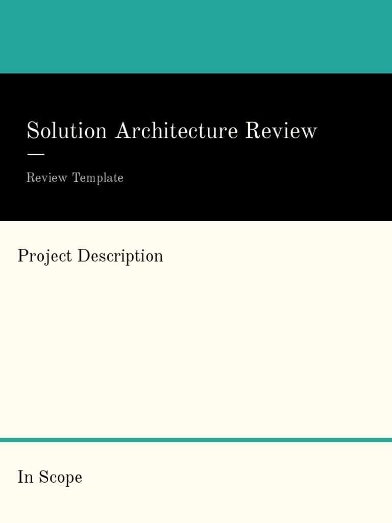 Solution Architecture Review | PDF | Computer Network | Cloud Computing