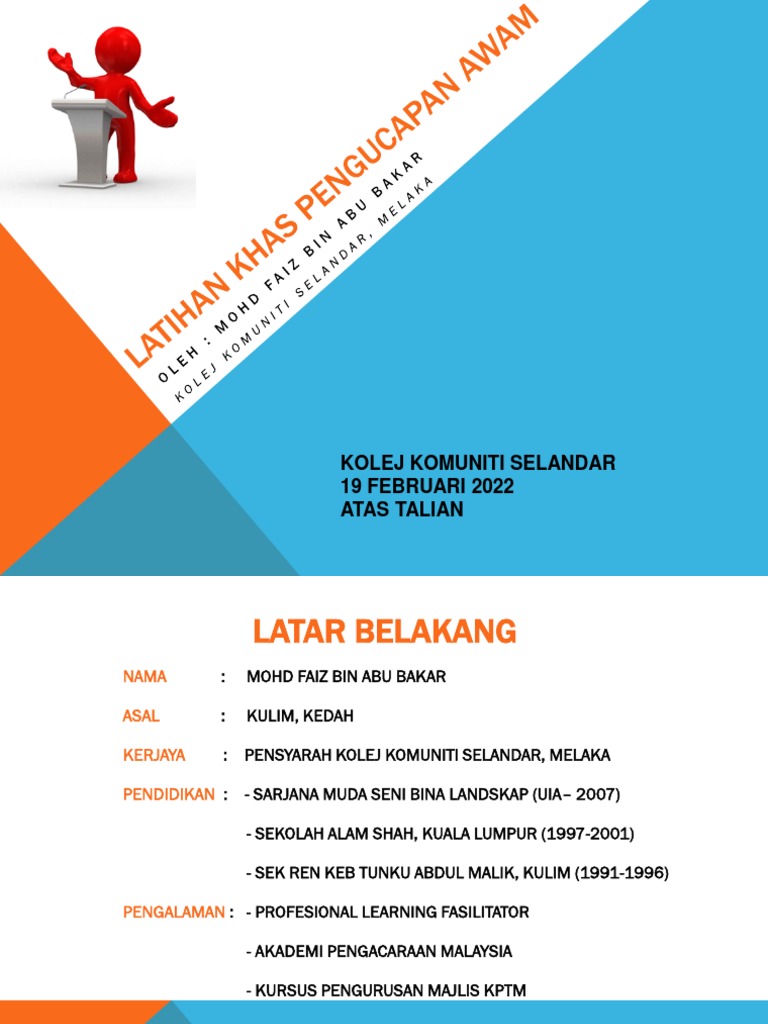 Latihan Pengucapan Awam 190222 | PDF