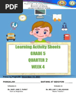 GR 5 Performance Task 1 Quarter 1 | PDF | Philippines