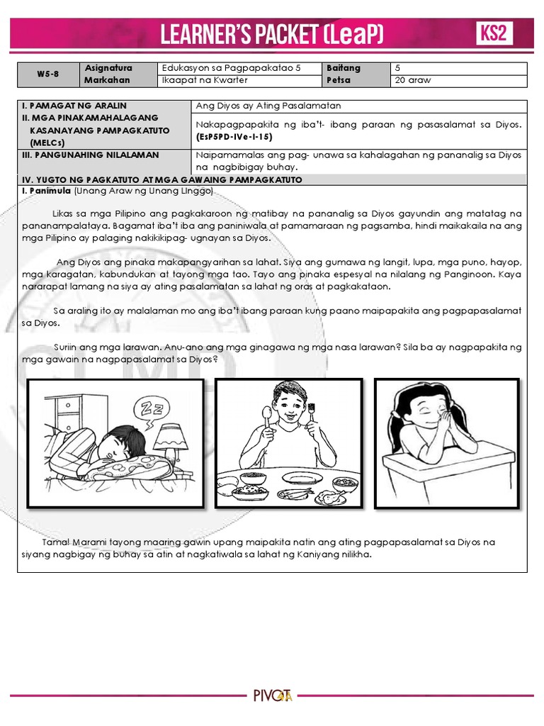 Q4 EsP 5 Week 5 8 | PDF