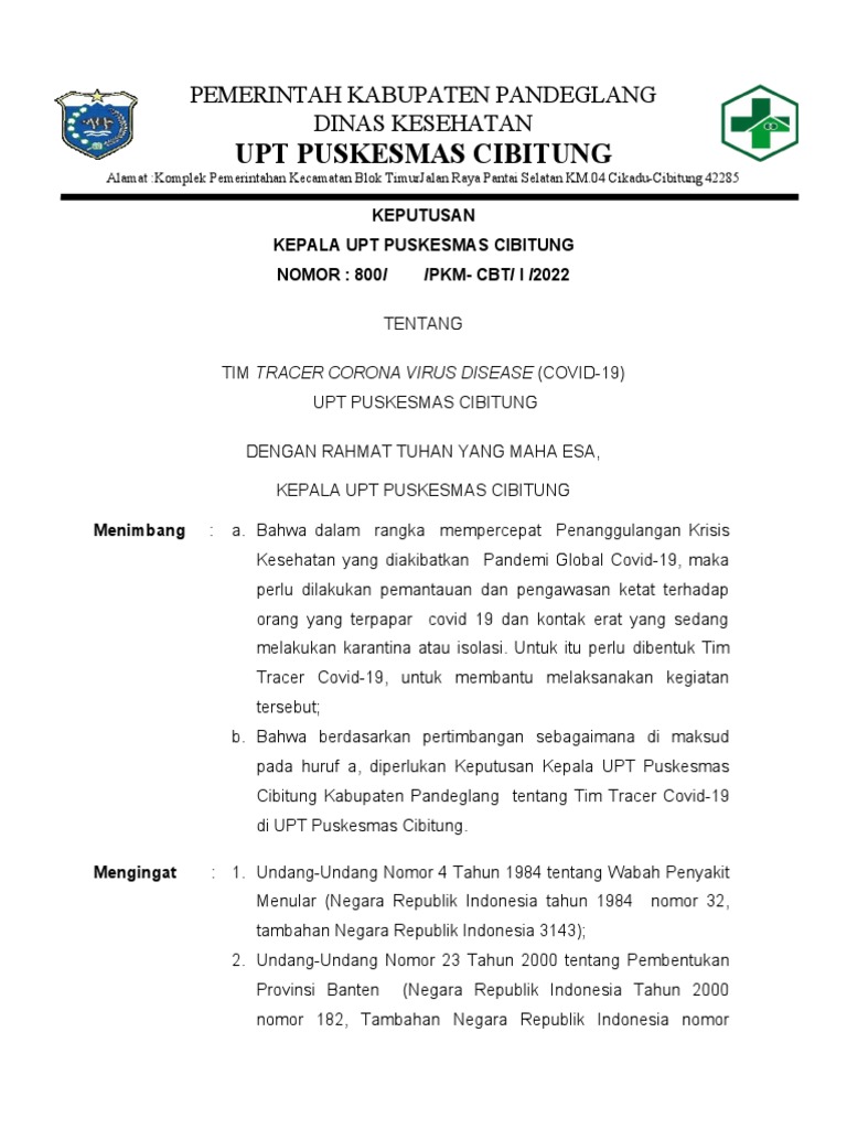 SK Tracer PKM Cibitung | PDF