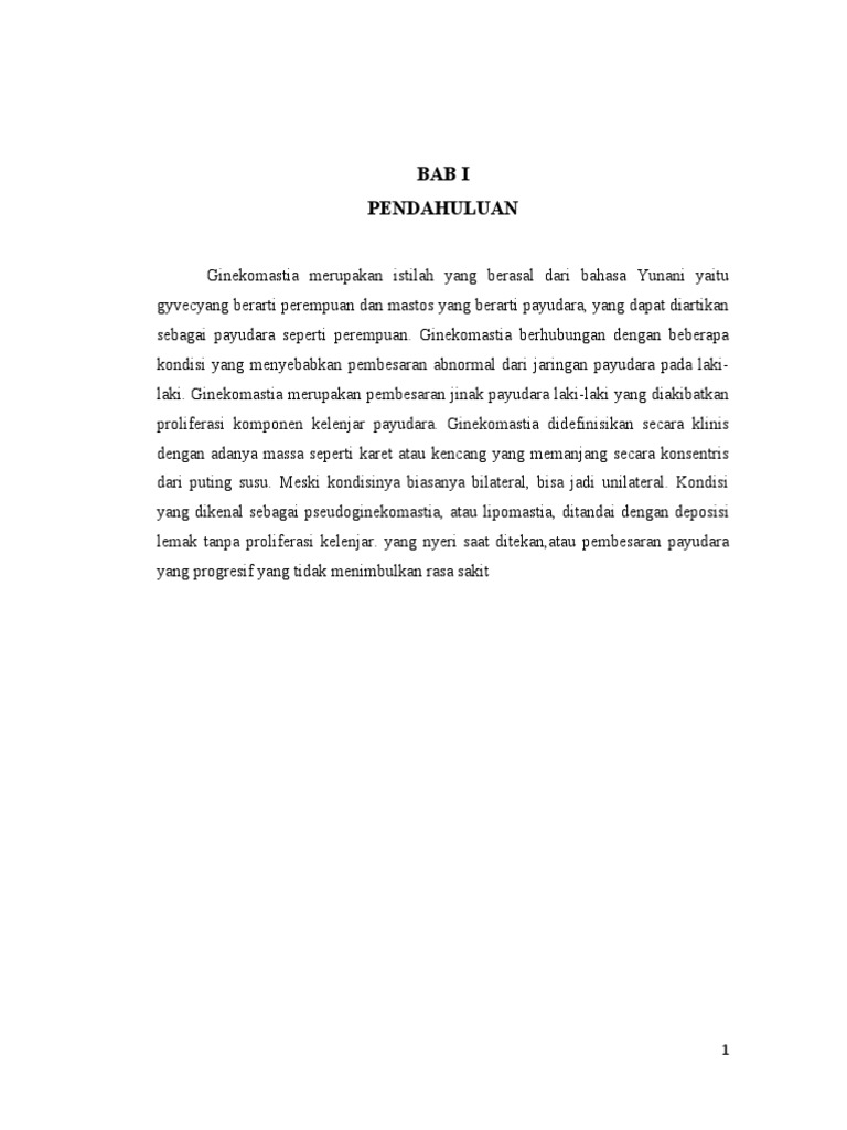 Ginekomastia Referat | PDF