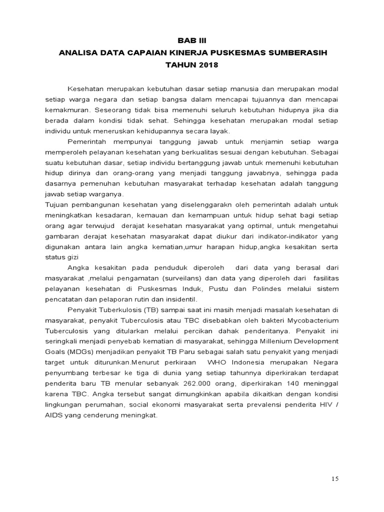 Bab Iii Analisa Data Capaian Kinerja | PDF | Ilmu Sosial | Sains & Matematika