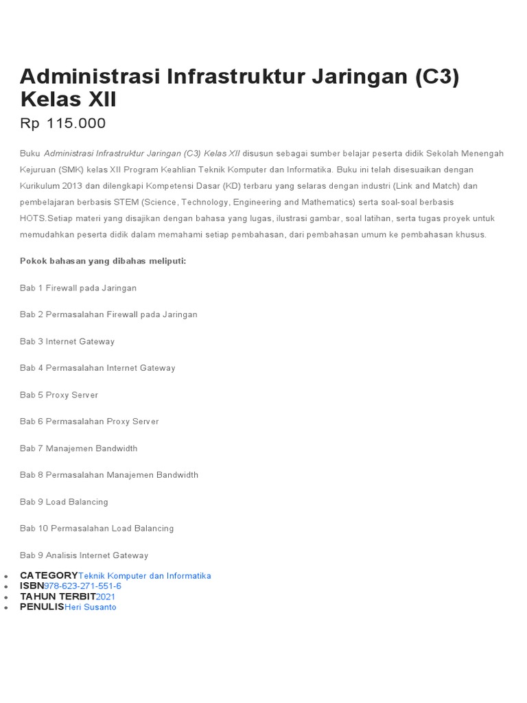 Administrasi Infrastruktur Jaringan | PDF