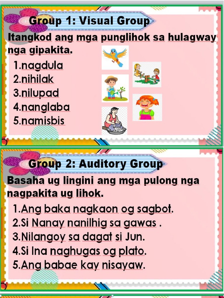 cot punglihok visual aids | PDF