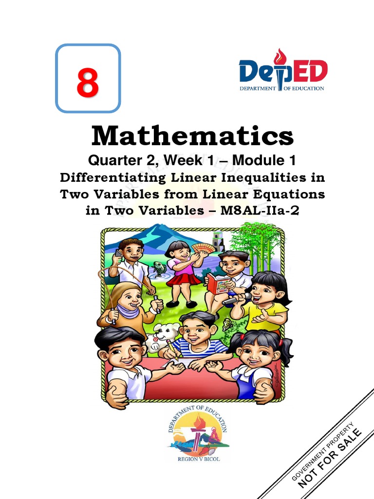 Mathematics: Quarter 2, Week 1 - Module 1 | PDF | Equations | Linearity