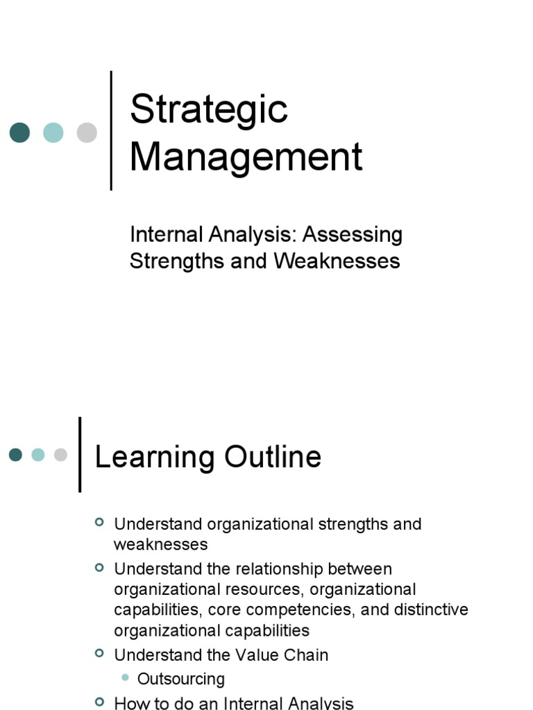 4 Internal Analysis | PDF | Competence (Human Resources) | Competitive ...