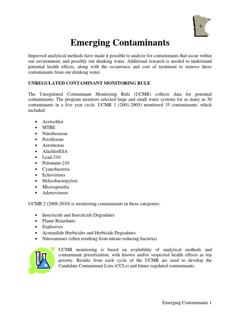 Chapter 4 Emerging Contaminants | PDF | Chemistry | Environmental Science