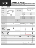 CS Form No. 212 Revised Personal Data Sheet | PDF | Intravenous Therapy | Nursing