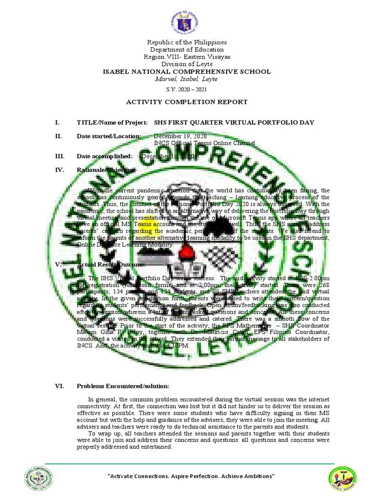Acr First Quarter Portfolio Day | PDF | Communication | Education Theory