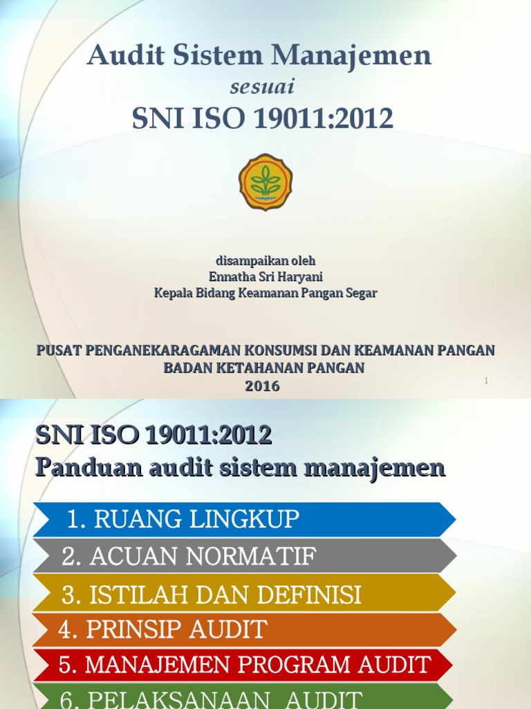 Sni Iso 19011-2012-Sistem Audit Internal - Simple-Edit | PDF