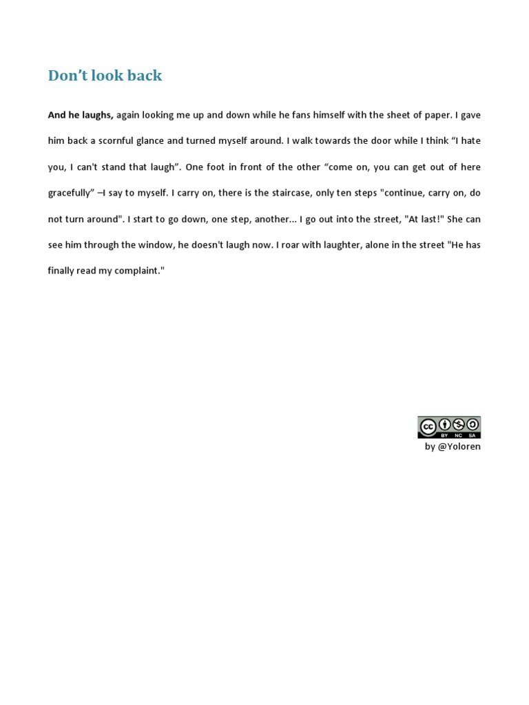 Don't Look Back | PDF