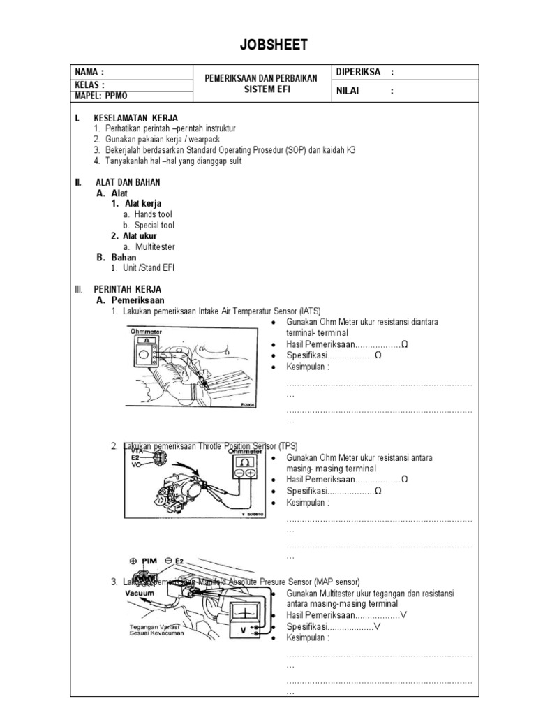 Jobsheet Efi PDF | PDF