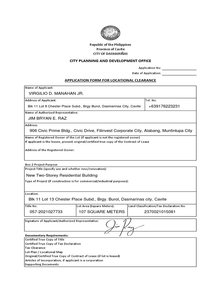 B. Locational Clearance | PDF