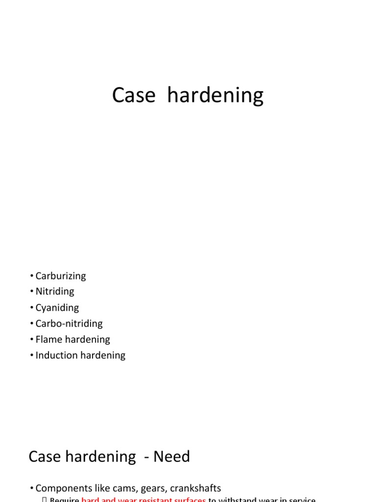 Case Hardening | PDF | Steel | Materials