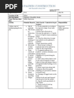 Earth Pit Safety Checklist | PDF