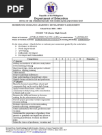 Homeroom Guidance Assessment Tool | PDF