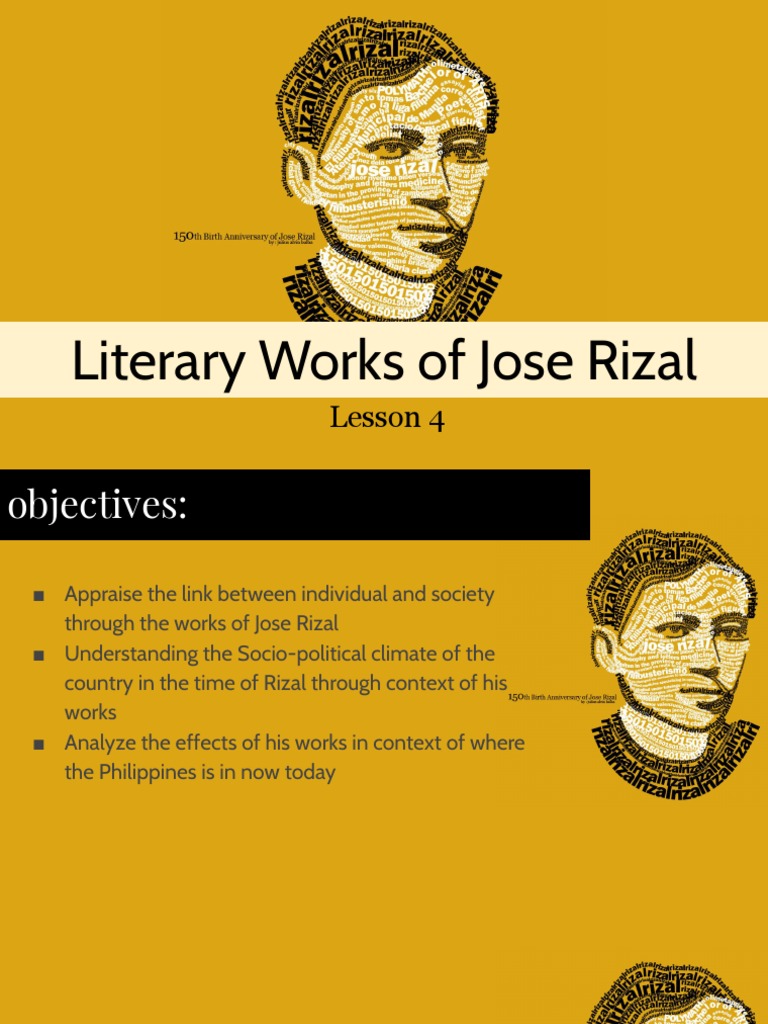 LESSON 4rizal Online - Literary Works of Jose Rizal Revised 1.0 | PDF ...