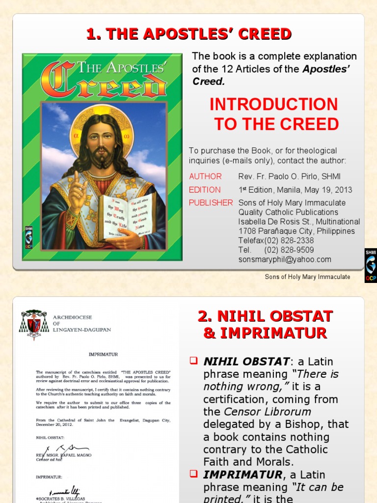 Understanding the 12 Articles of Creed | PDF | Faith | Mary, Mother Of ...