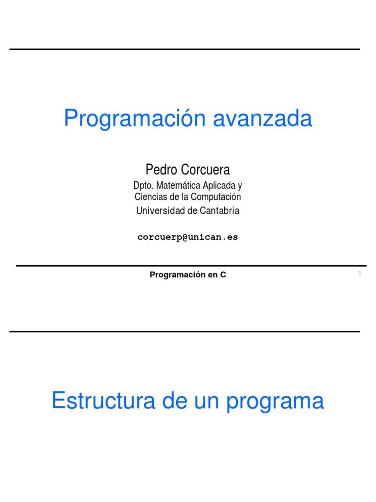 Programacion Avanzada | PDF | Ecuaciones | Puntero (Programación de computadora)