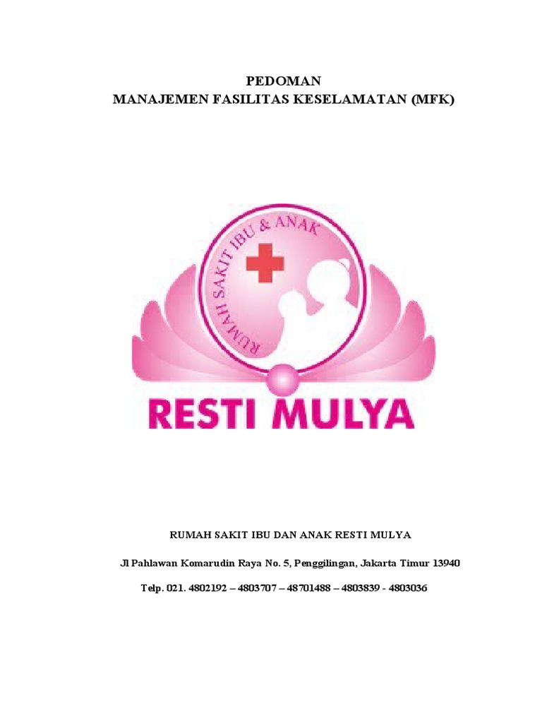 1.ok - Pedoman Manajemen Fasilitas Keselamatan (MFK) | PDF