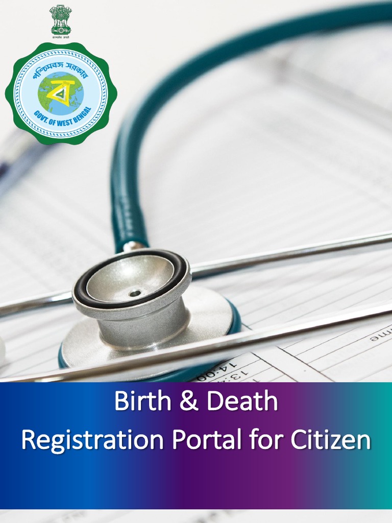 Birth Death Registration Portal User Manual For Citizen - v1.0 | PDF ...